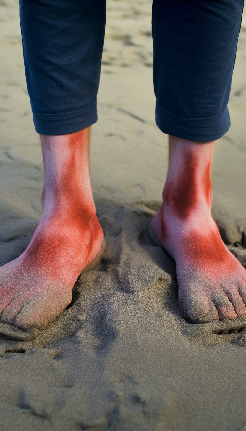 Sunburn Feet Treatment - Fitness Beauty Art
